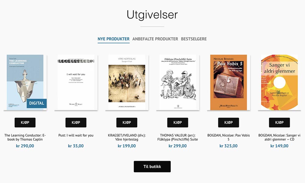 Ny nettbutikk til Musikkforlagene - Runestone Interactive
